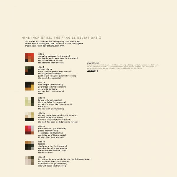 Nine Inch Nails - The Fragile: Deviations 1 | nin.wiki